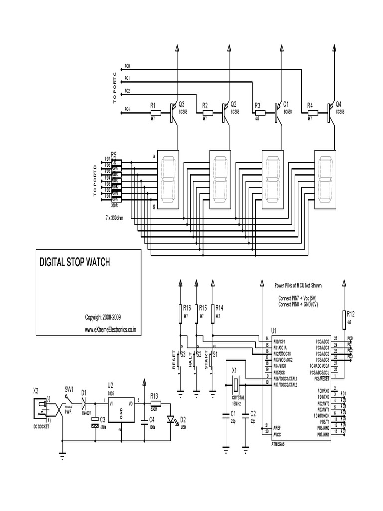 Digital Stopwatch | PDF