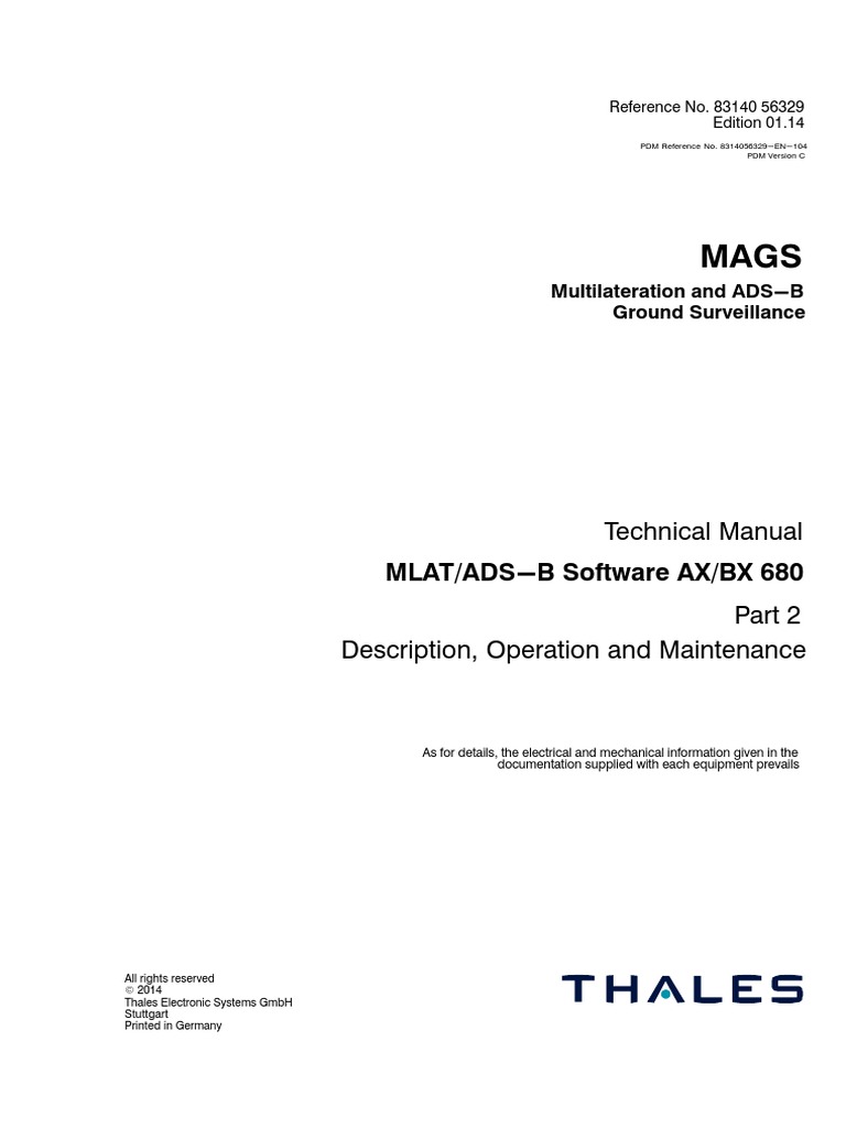 MLAT ADS-B AXBX 680 Part2 SW EN 01.14 | PDF | Menu (Computing ...