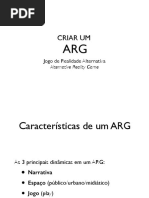 O que é um ARG: Jogo de Realidade Alternativa | PDF