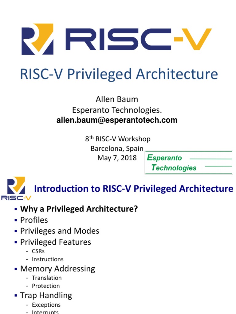 RISC-V Privileged Architecture Guide | PDF | Operating System | Computer Data