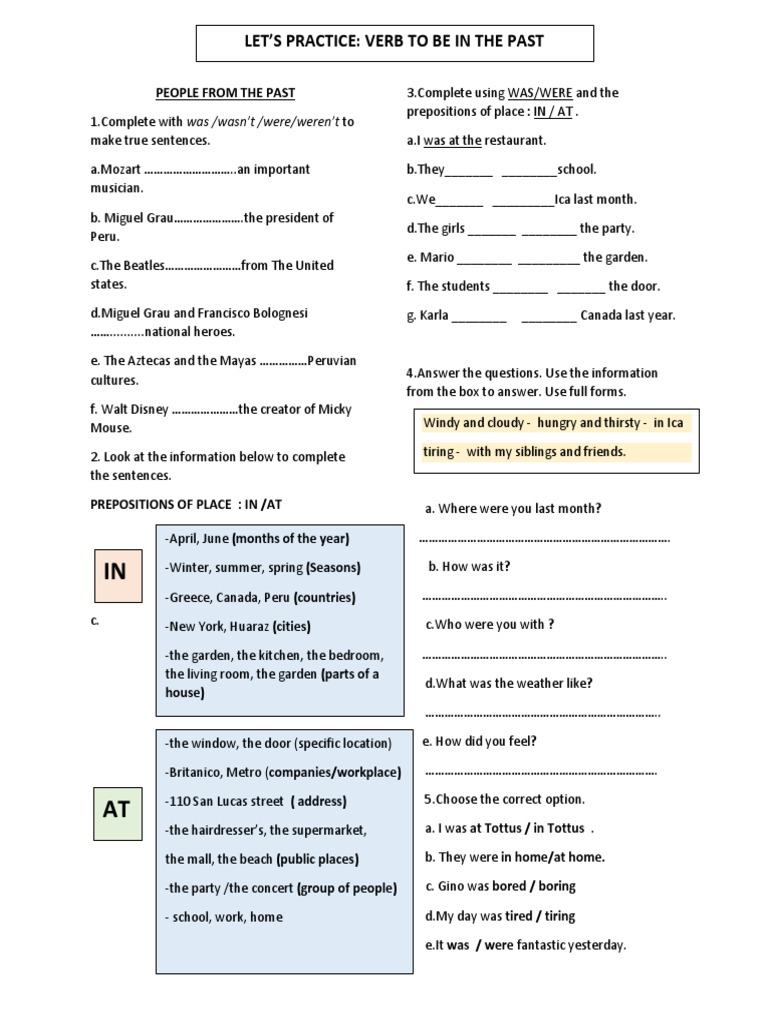 People From The Past Worksheet | PDF | Linguistic Morphology | Grammar