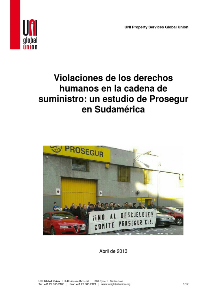 Prosegur Letterhead | PDF | Sindicato | Responsabilidad social corporativa