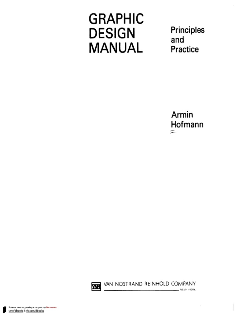 Graphic Design Manual, Armin Hofmann | PDF