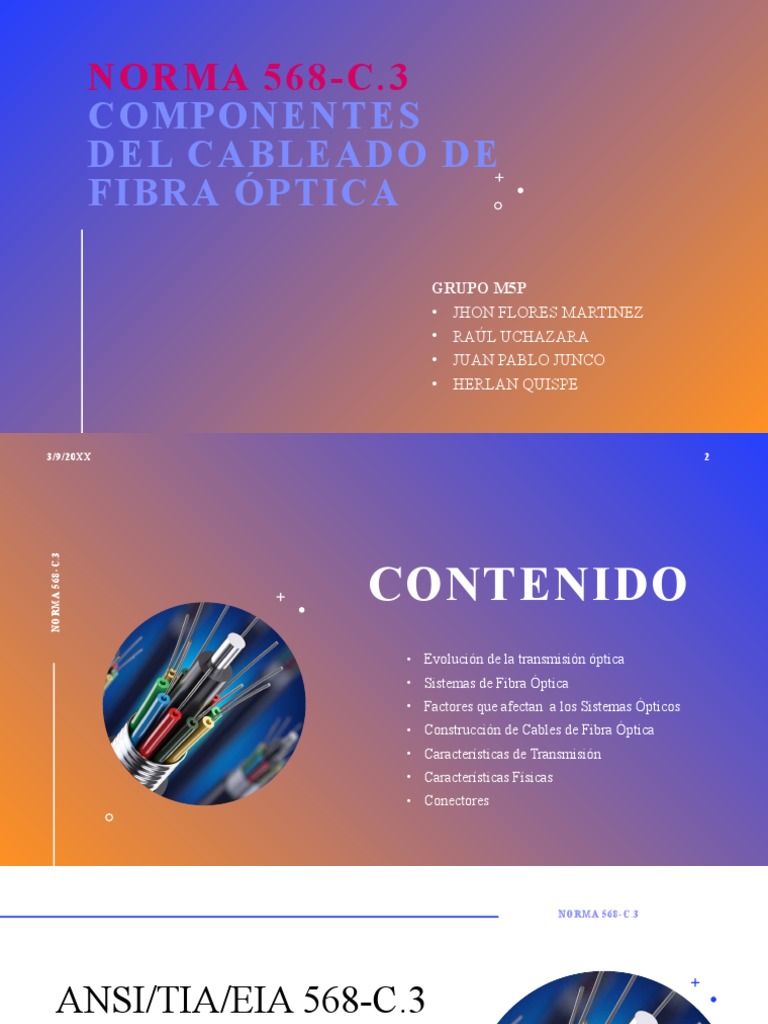 Norma 568-C3 | PDF | Fibra óptica | Óptica