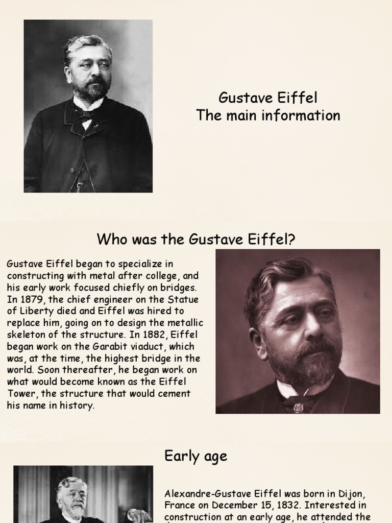 The Life and Accomplishments of Gustave Eiffel, Pioneer of Metal ...