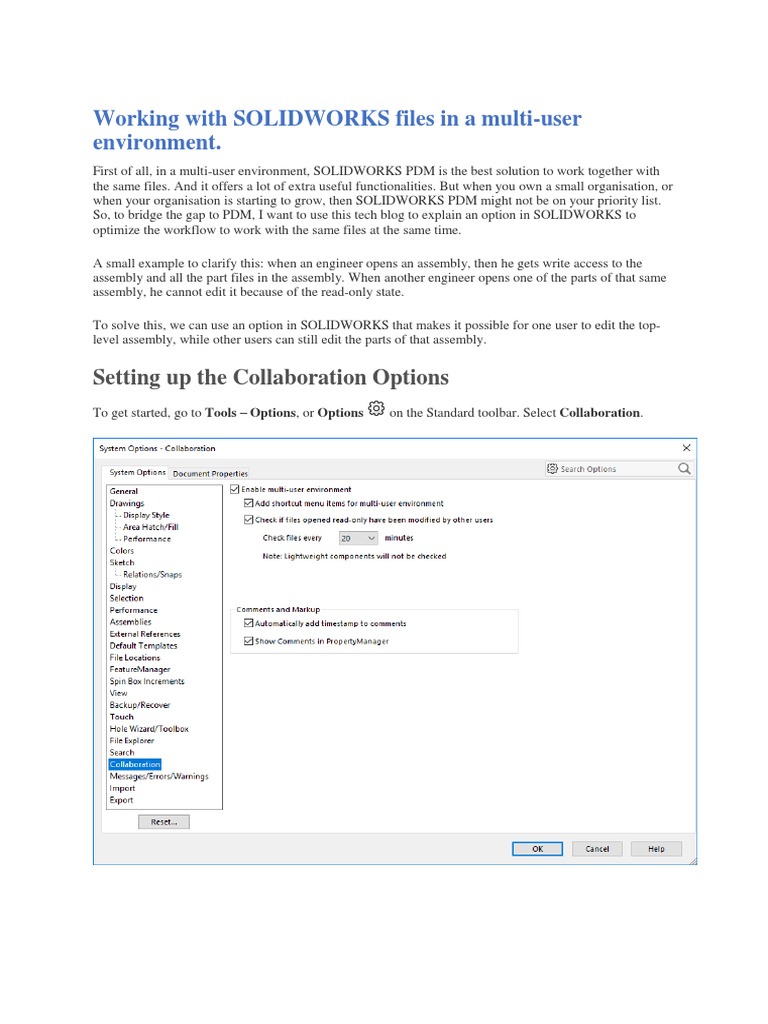Working With SOLIDWORKS Files in A Multi | PDF | Icon (Computing) | Menu (Computing)