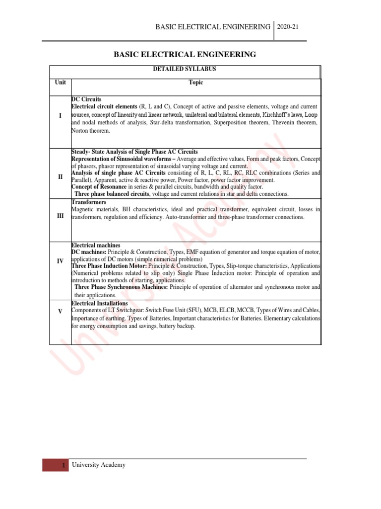 BEE All Unit MCQS' | PDF | Electrical Network | Electrical Impedance
