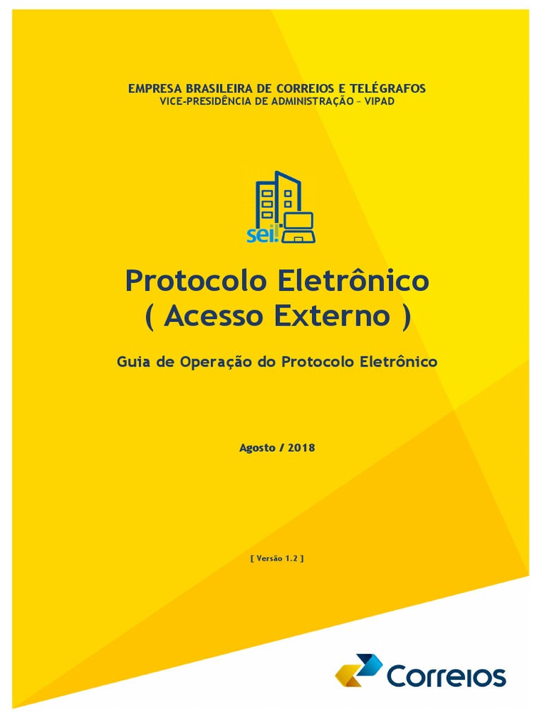Guia SEI Correios: Protocolo Eletrônico | PDF | Senha | Caixa alta e caixa baixa