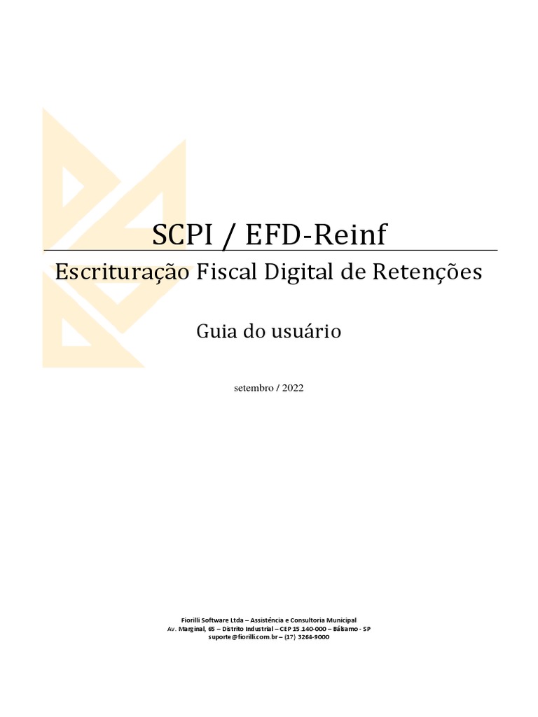 Guia EFD-Reinf: Uso e Parametrização | PDF | Contabilidade | Informação