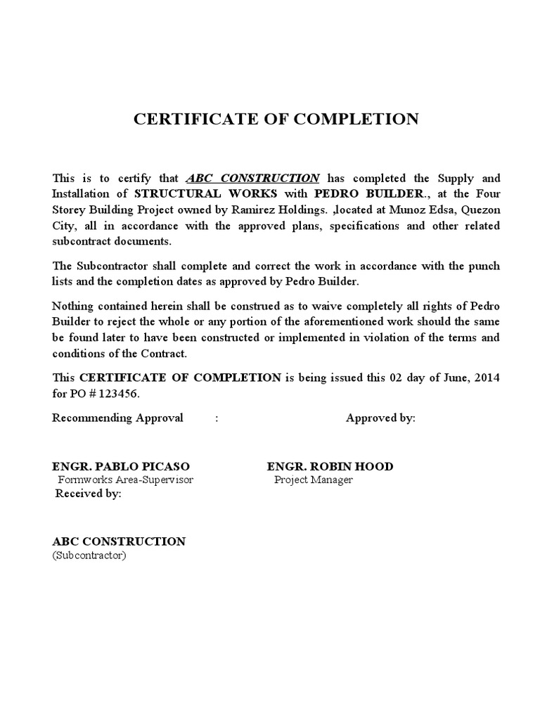 Certificate of Completion | PDF