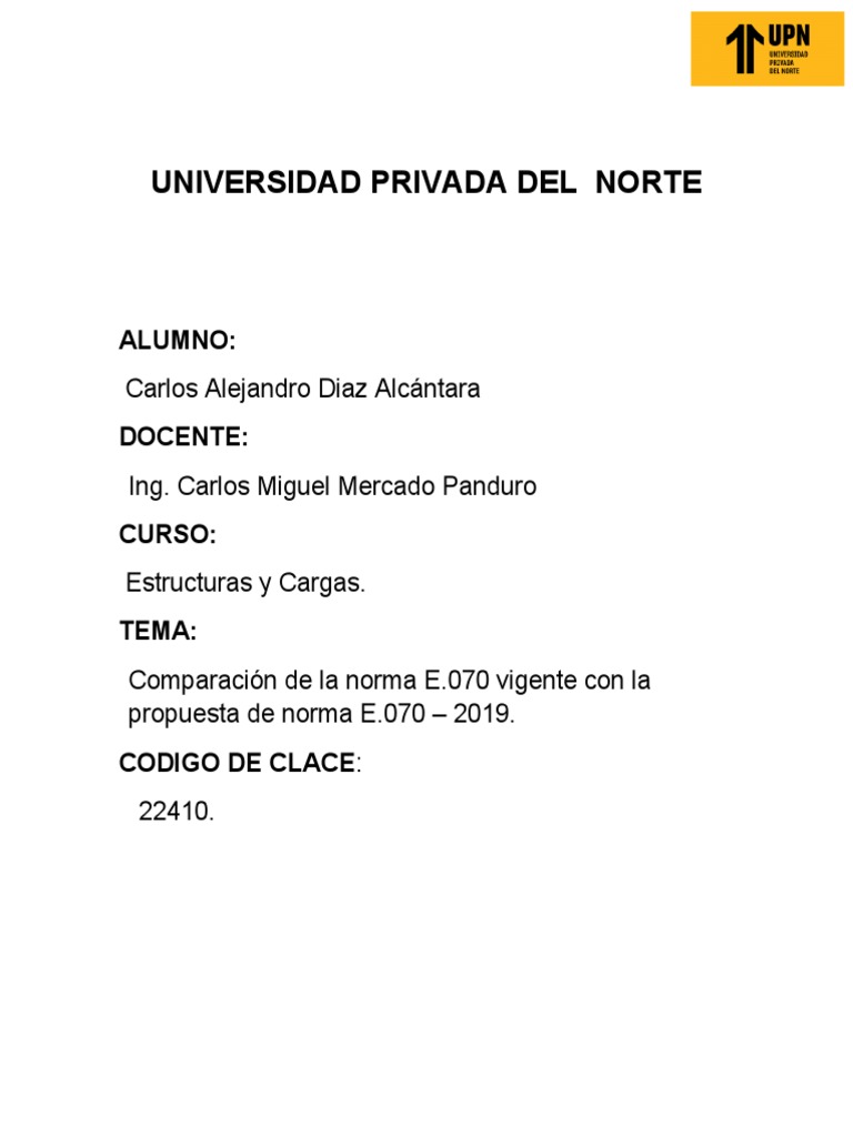 Diaz Alcàntara - Norma E070 | PDF | Albañilería | Hormigón