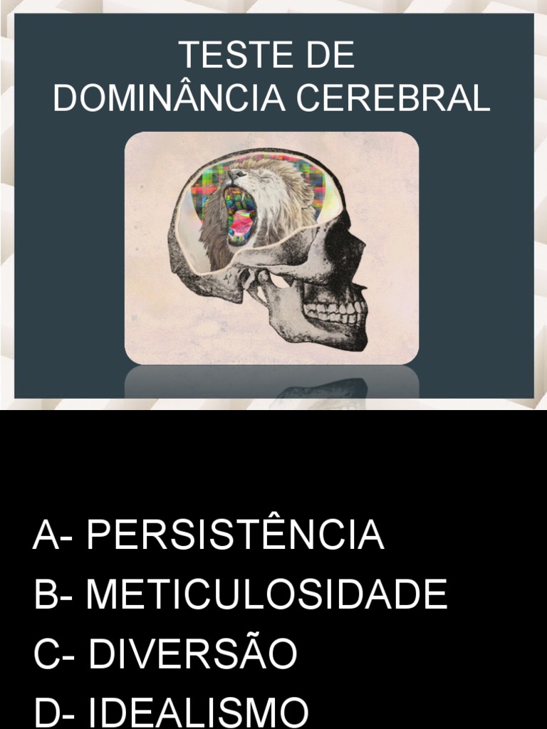Teste de Dominância Cerebral Herrmann Rev1 | PDF | Emoções | Pensamento