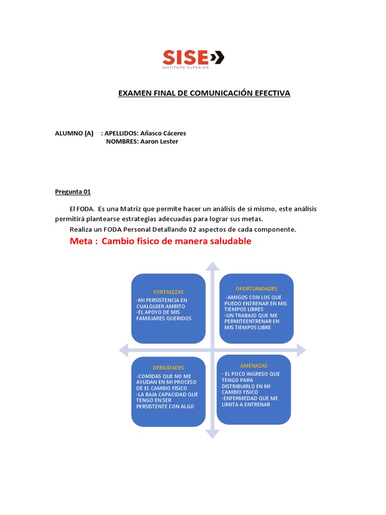 EXAMEN FINAL DE COMUNICACIÓN EFECTIVA 2022 - Añasco Caceres Aaron ...