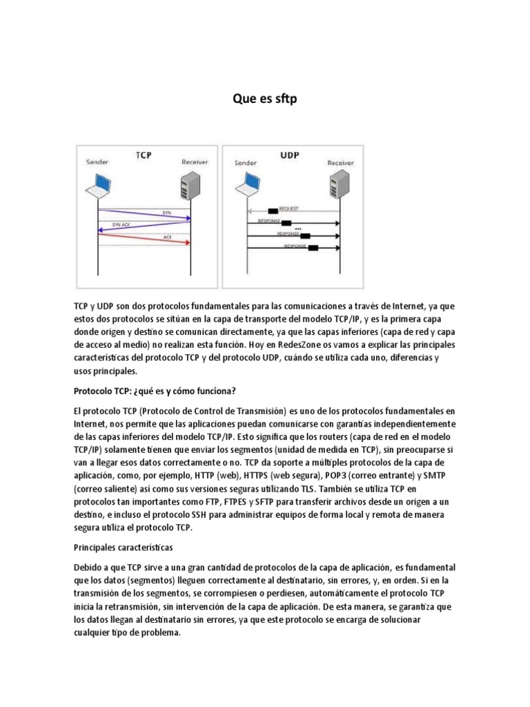 Que Es UDP | PDF | Protocolo de Control de Transmisión | Conjunto de ...