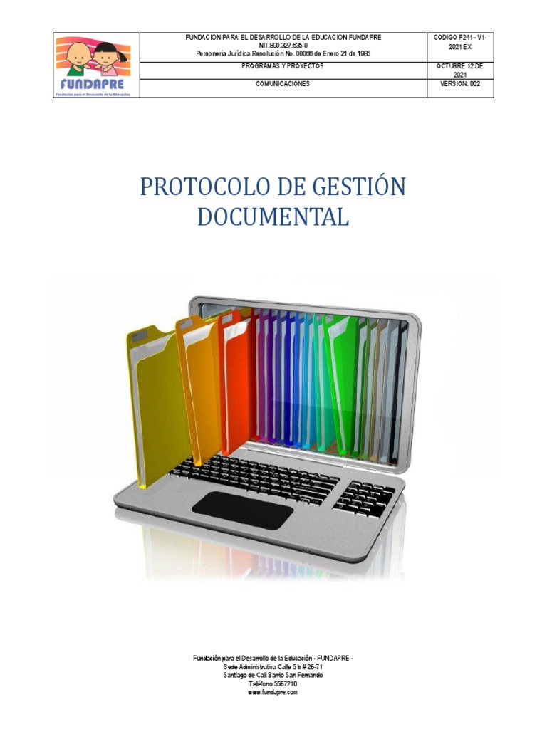 Protocolo de Gestión Documental | PDF | Gestión de registros | Archivo de computadora