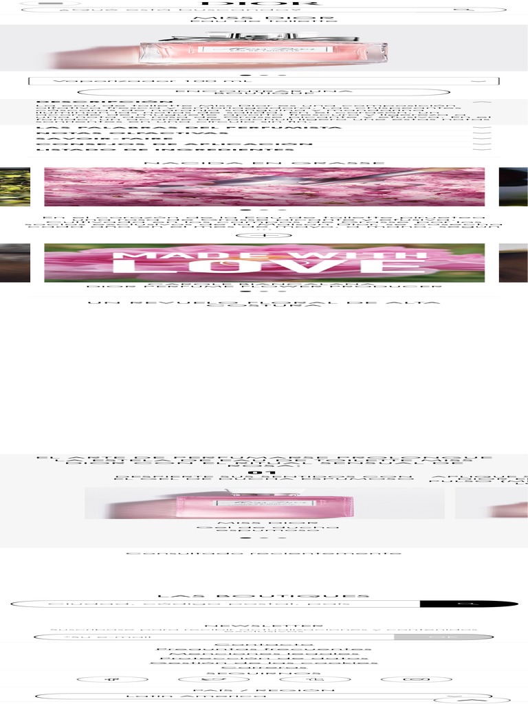 Miss Dior Eau de Toilette - Perfumes Femeninos - Perfumes DIOR | PDF