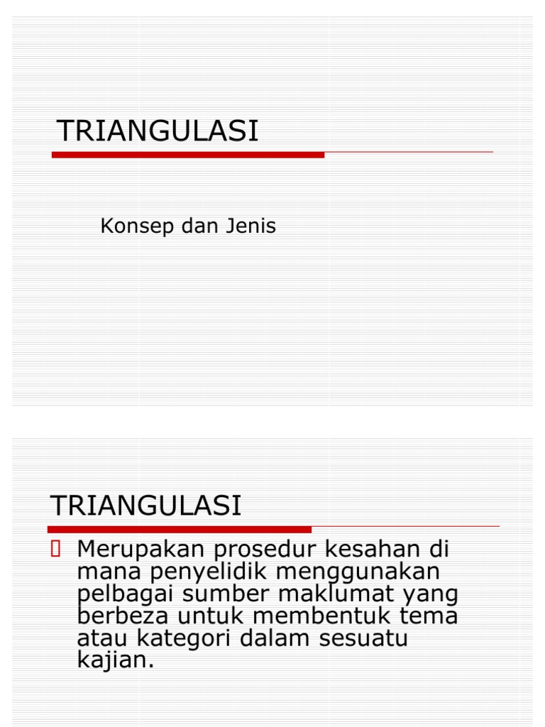 TRIANGULASI | PDF | Sains & Matematika