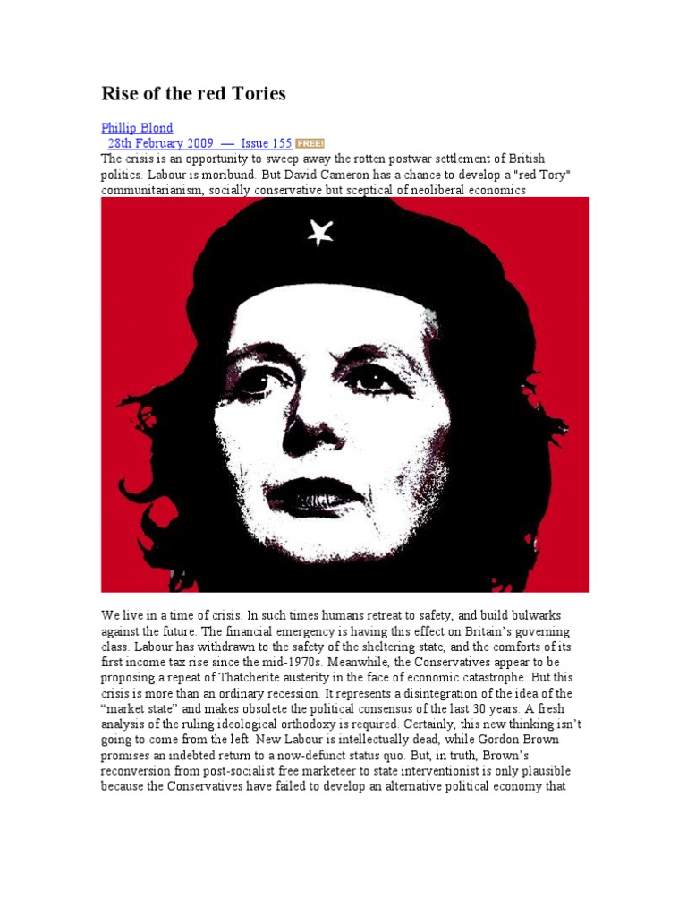 Rise of The Red Tories | PDF | Conservative Party (Uk) | Conservatism
