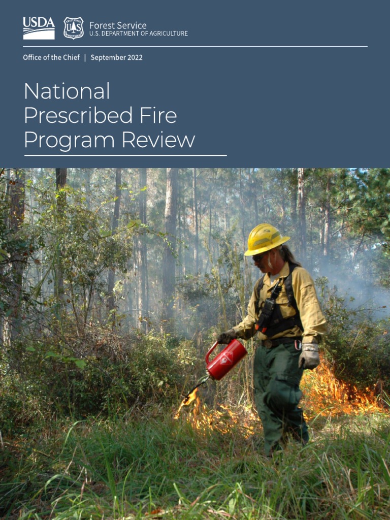 Forest Service National Prescribed Fire Program Review-2022 | PDF ...