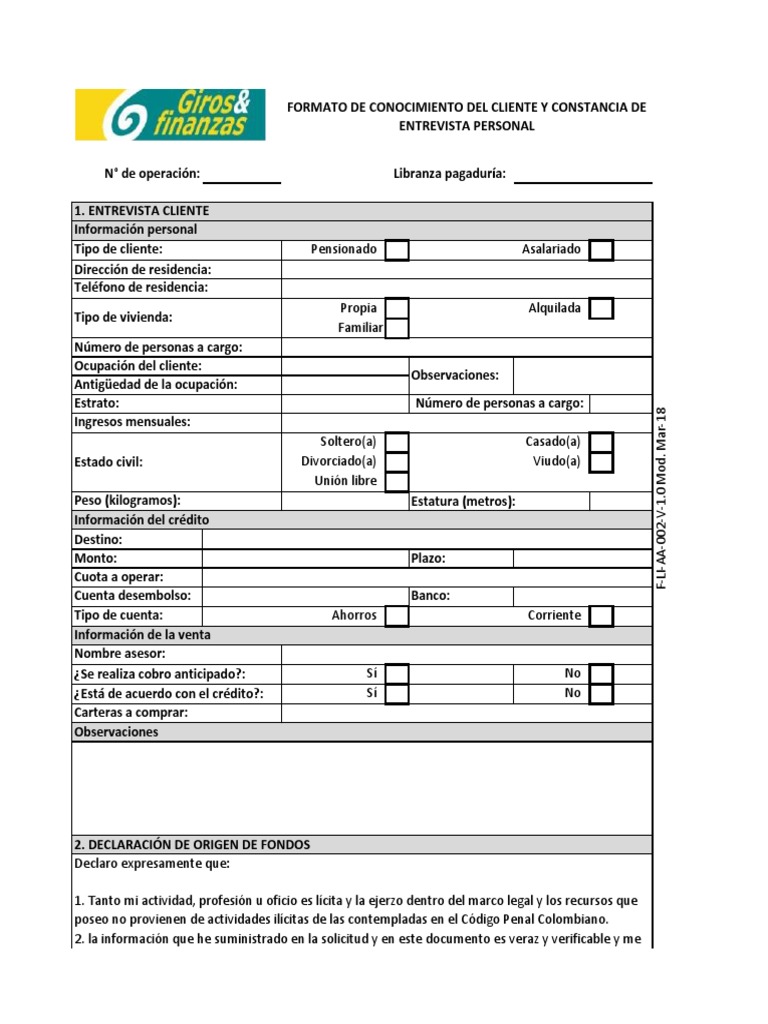 Documento Giros y Finanzas | PDF