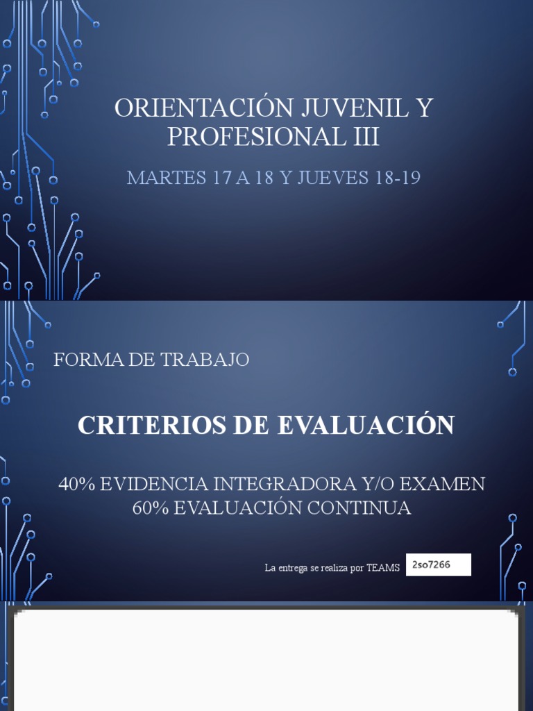 Orientación Juvenil y Profesional IV | PDF