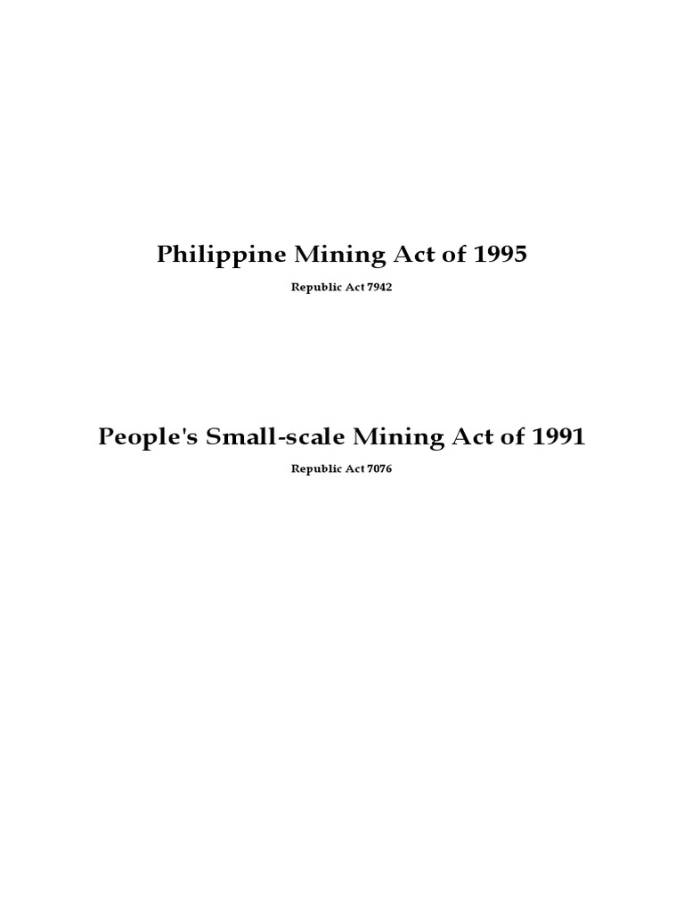 Mining Law | PDF | Mining | Jurisdiction