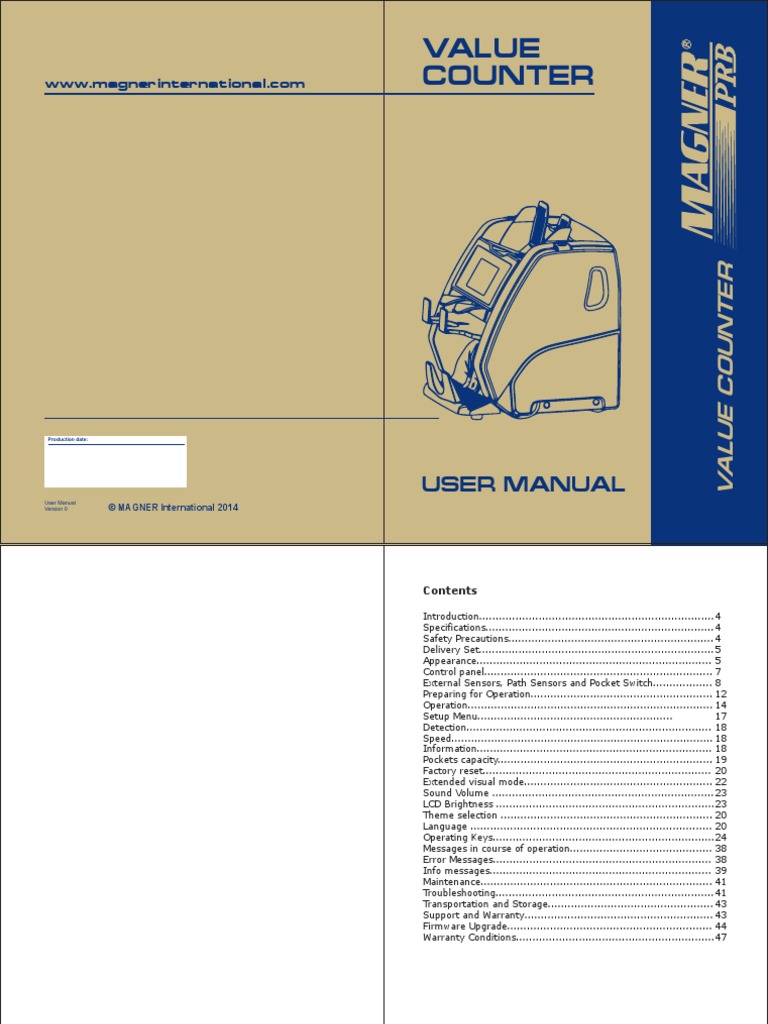 Magner PRB User Manual - 20150911 | PDF | Menu (Computing) | Currency