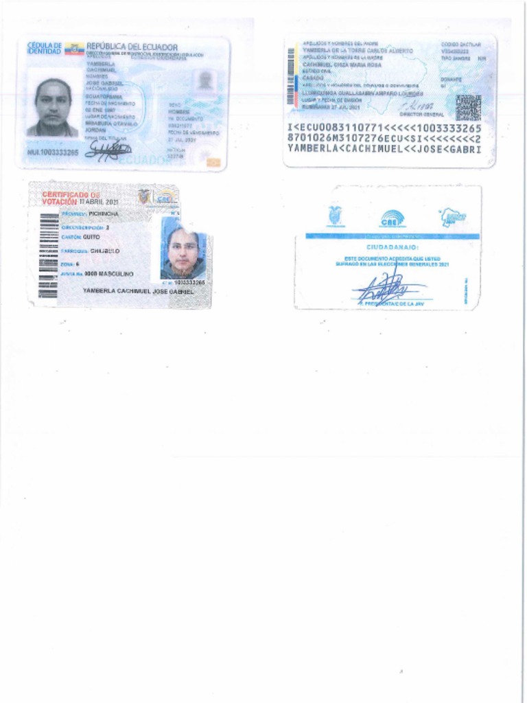 Cédula y Papeleta de Votación | PDF