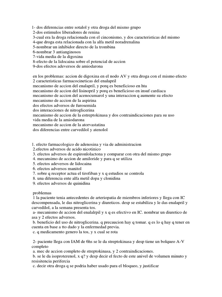 Todo 1er Parcial Fco2 | PDF | Insuficiencia cardíaca | Cardiología