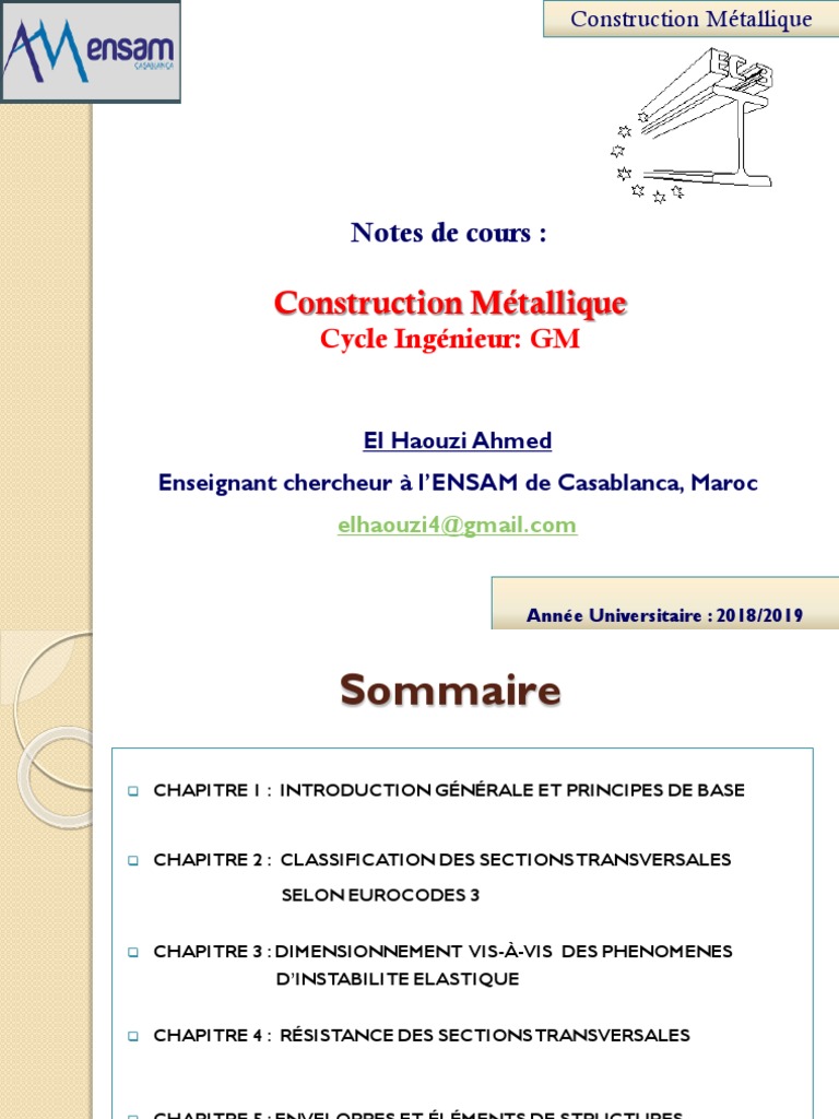Chapitre 1 | PDF | Flambage | Résistance des matériaux
