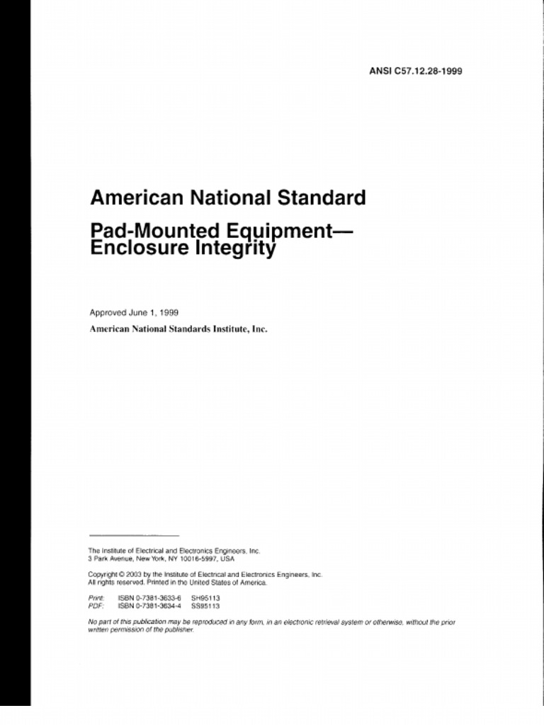 ANSI C57.012.28 (1999) | PDF