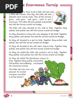 The Enormous Turnip Story | PDF
