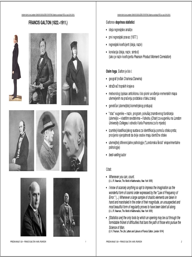 12PA Galton & Pearson | PDF