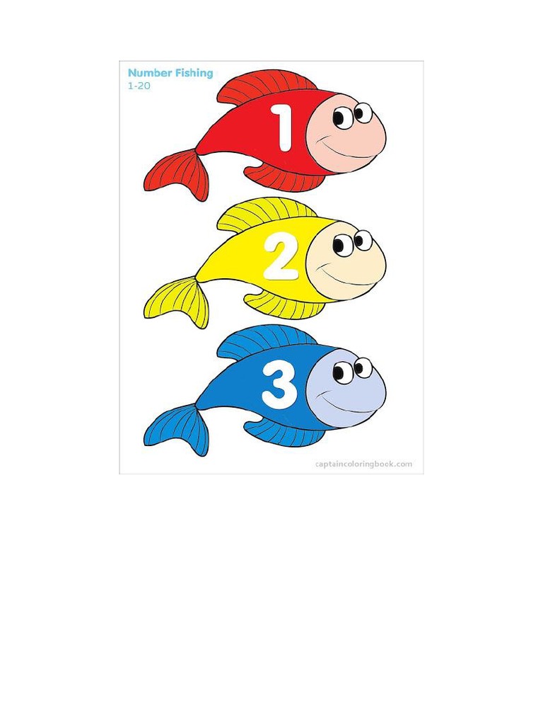 Fish Numbers Printable | PDF