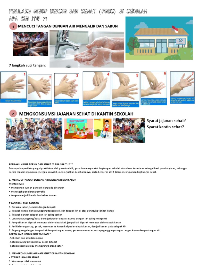 Template Perilaku Hidup Bersih Dan Sehat | PDF