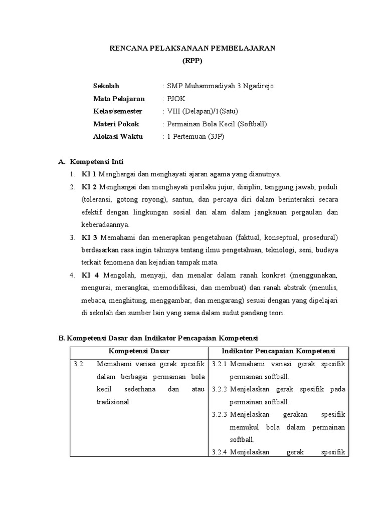 Variasi Pukulan dalam Softball | PDF