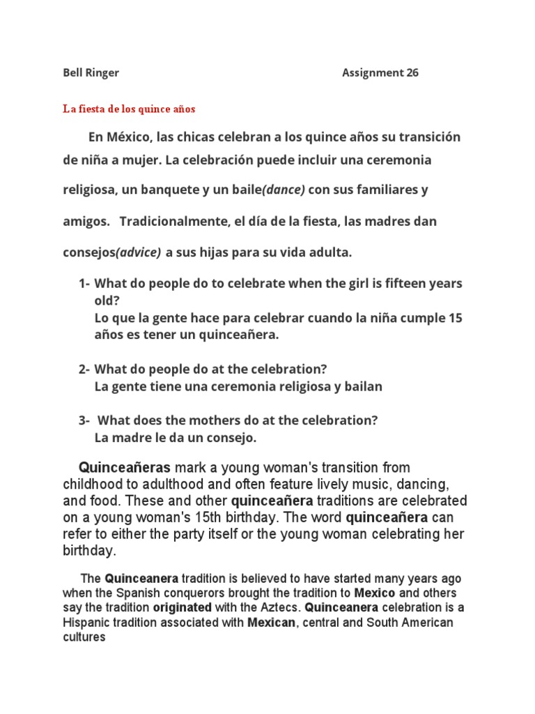 La Fiesta de Los Quince Años: Quinceañeras Mark A Young Woman's ...