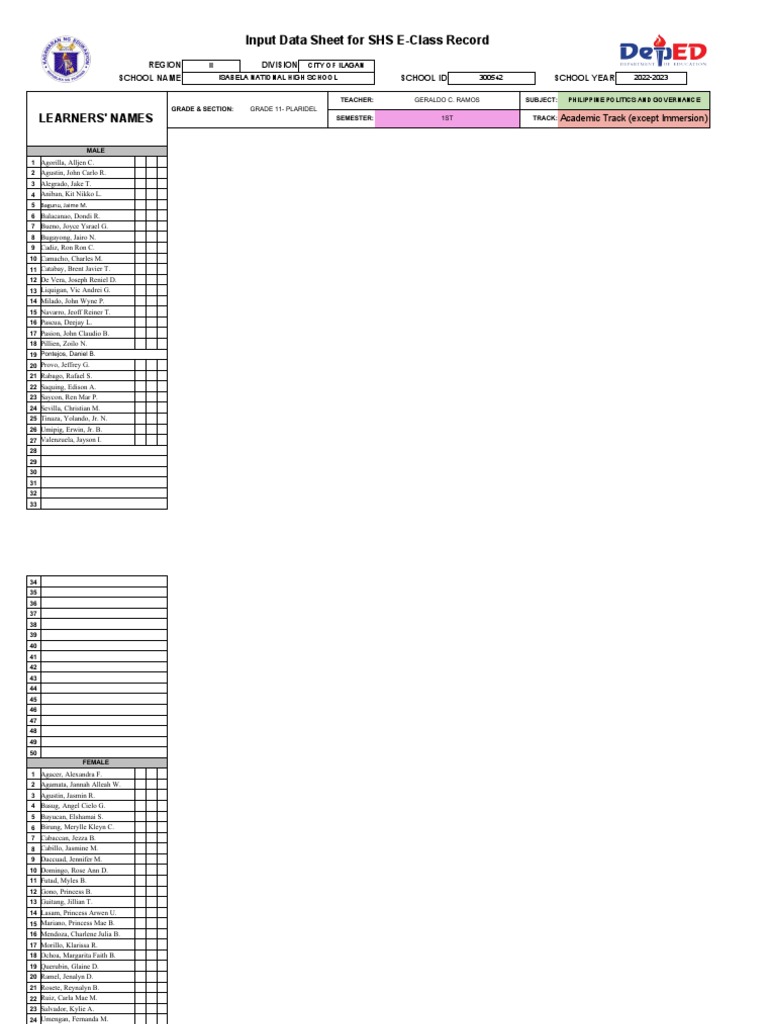HUMSS 11 Plaridel | PDF