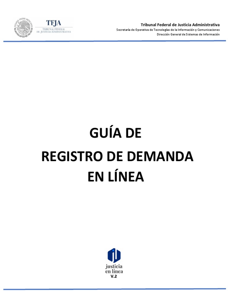 Guia de Registro de Demanda en Linea | PDF | Usuario (informática) | Informática