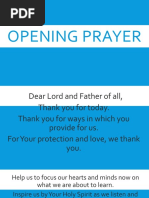 Opening Prayer for Training Seminar | PDF | Career & Growth | Self ...