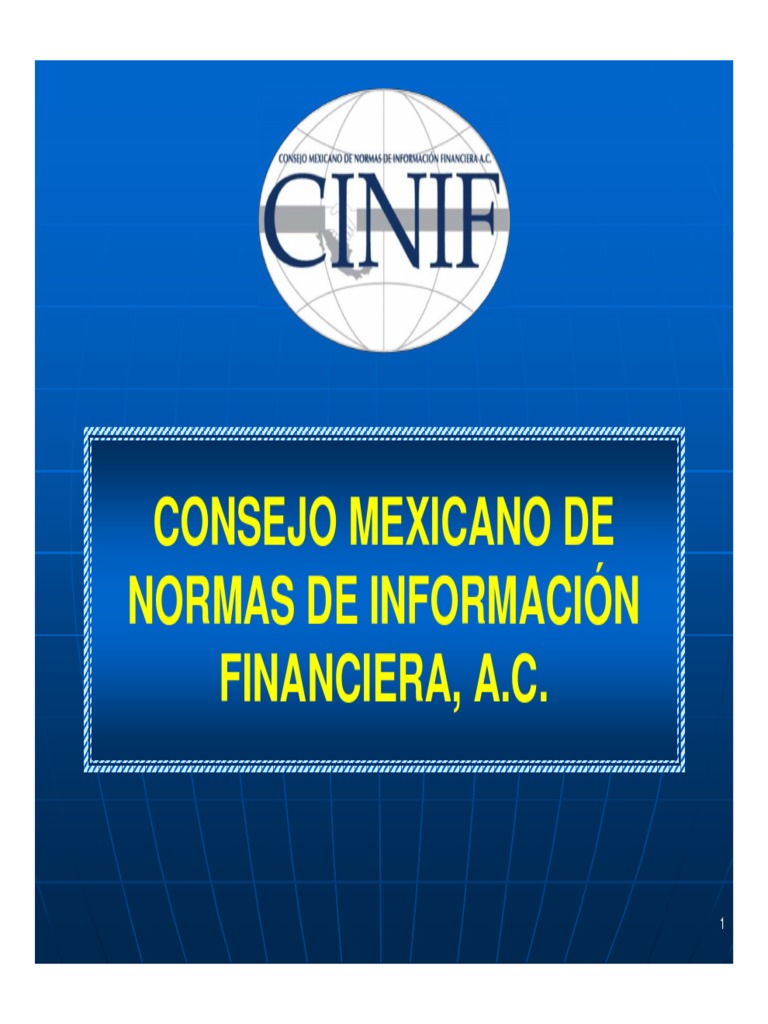 Cinif | PDF | normas internacionales de INFORMACION FINANCIERA | Empresas