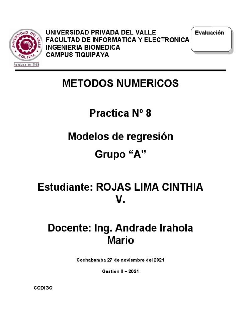 Regresión Exponencial en MATLAB | PDF | Análisis de regresión