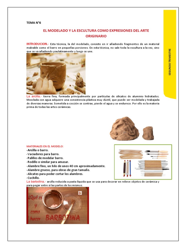 El Modelado Y La Escultura Como Expresiones Del Arte Originario ...