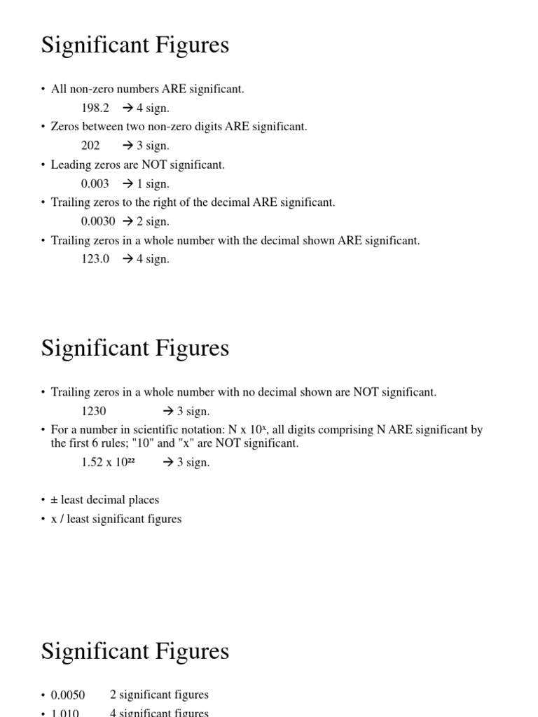 Rules and Concepts of Significant Figures | PDF | Triangle | Circle