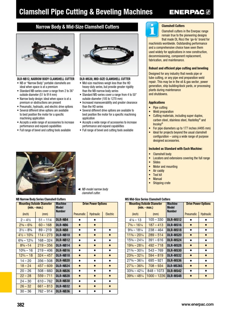 DLR-Series Clamshell Pipe Cutting Beveling Machines EN-US | PDF | Pipe ...