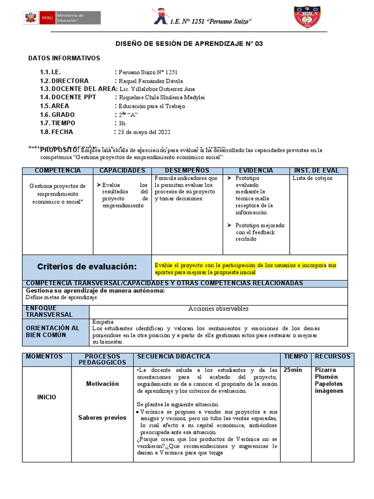 Evalua proyecto llavero | PDF | Evaluación | Aprendizaje