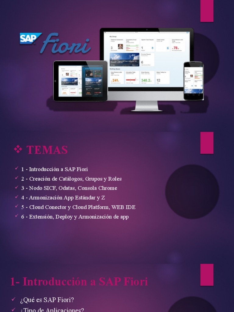 Introducción A SAP Fiori | PDF | Computación en la nube | Software de la aplicacion