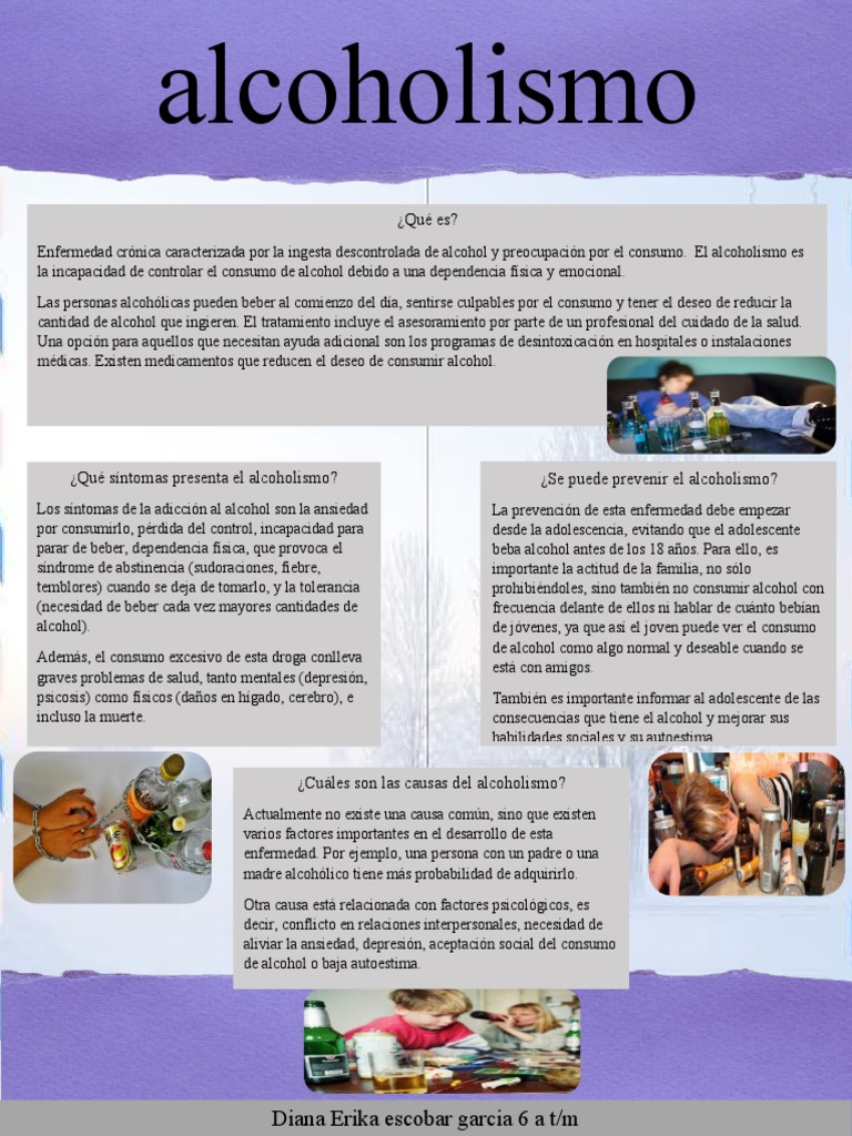Infografia | PDF | Alcoholismo | La dependencia de sustancias