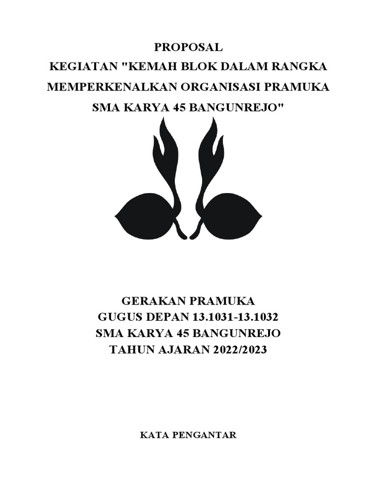 Proposal Kemah Blok Sma Karya-45 | PDF