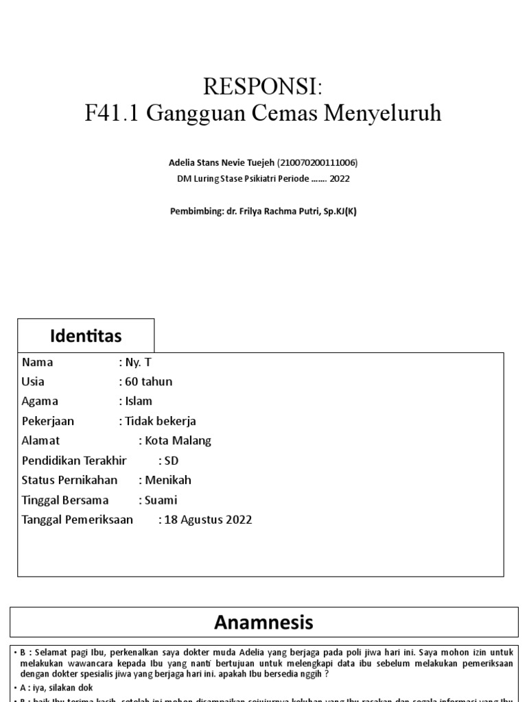 Responsi Psikiwdwdwdw | PDF